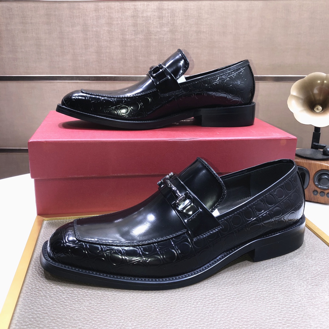 Salvatore Ferragamo Leather Shoes For Men #1031106 $98.00 USD ...